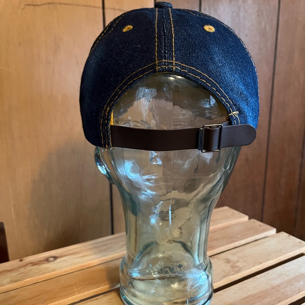 “Queen” Rainbow Bling Denim Cap - Gem